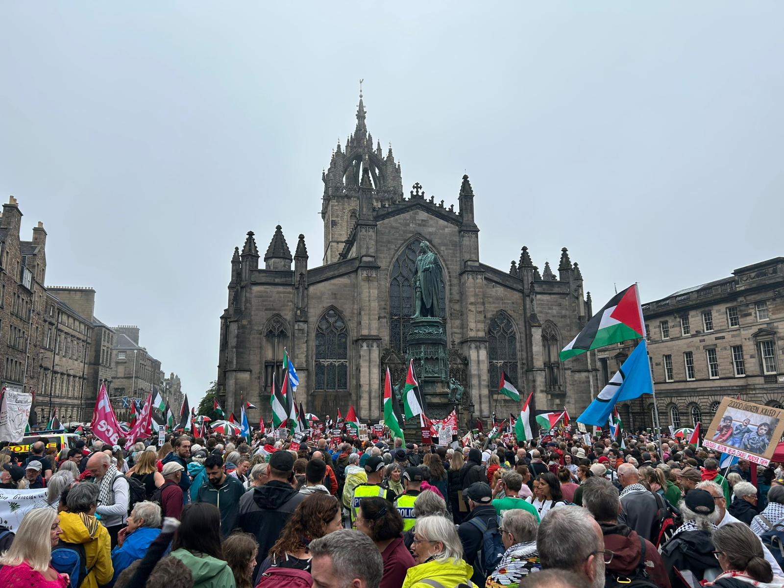 Police Scotland investigating signs supporting proscribed Palestine ...