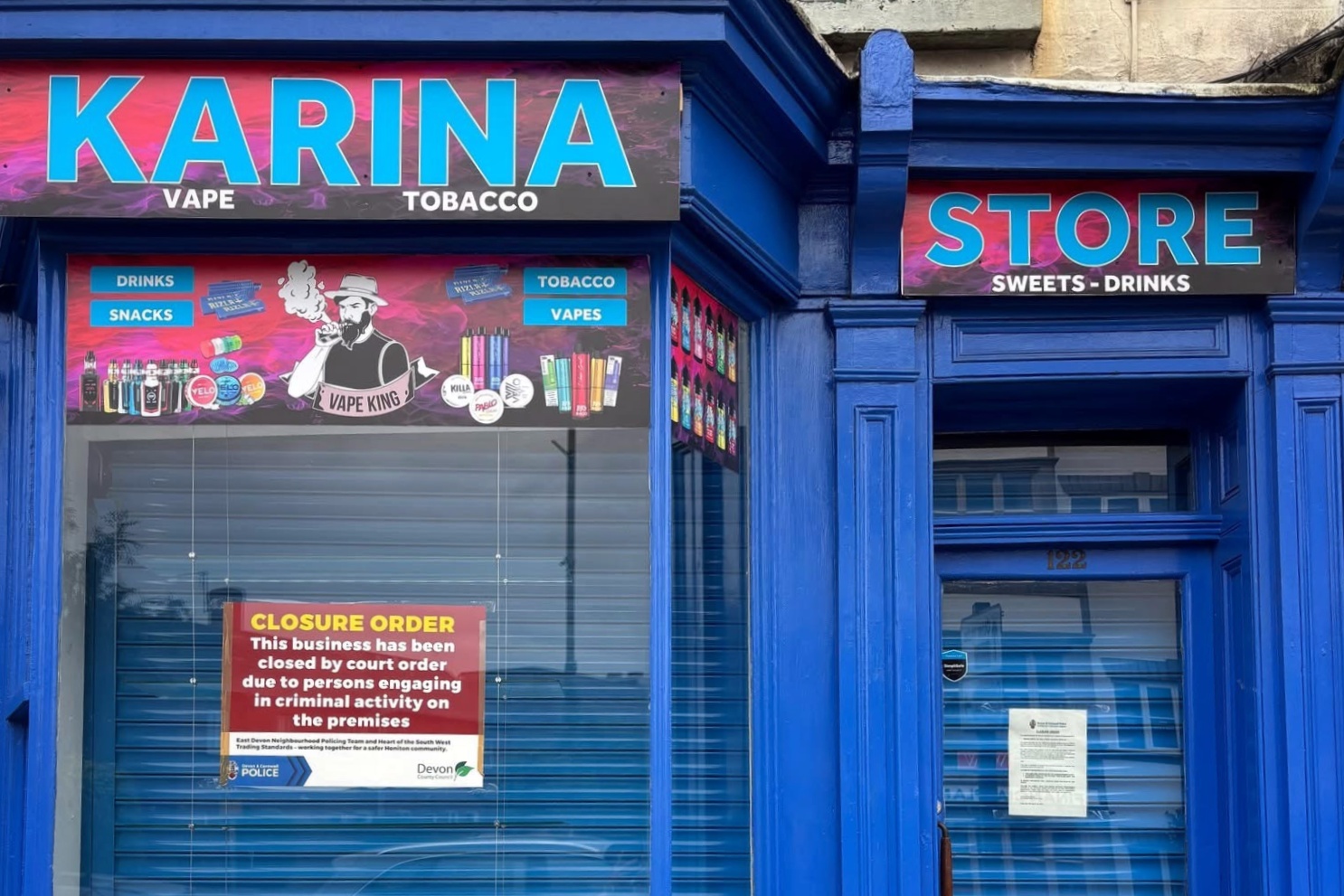 Honiton shop shut down for three months after illegal tobacco found ...