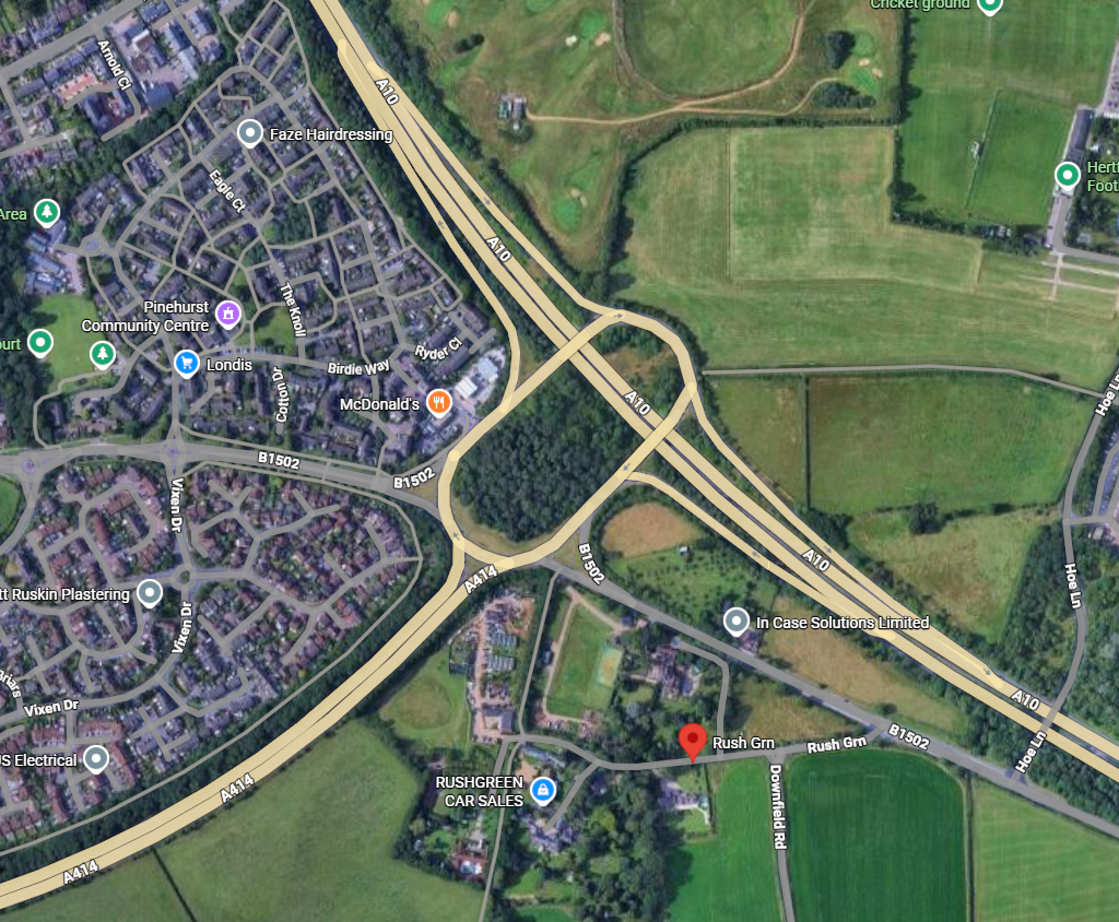 Council hears about traffic jams at Rush Green roundabout Hertford