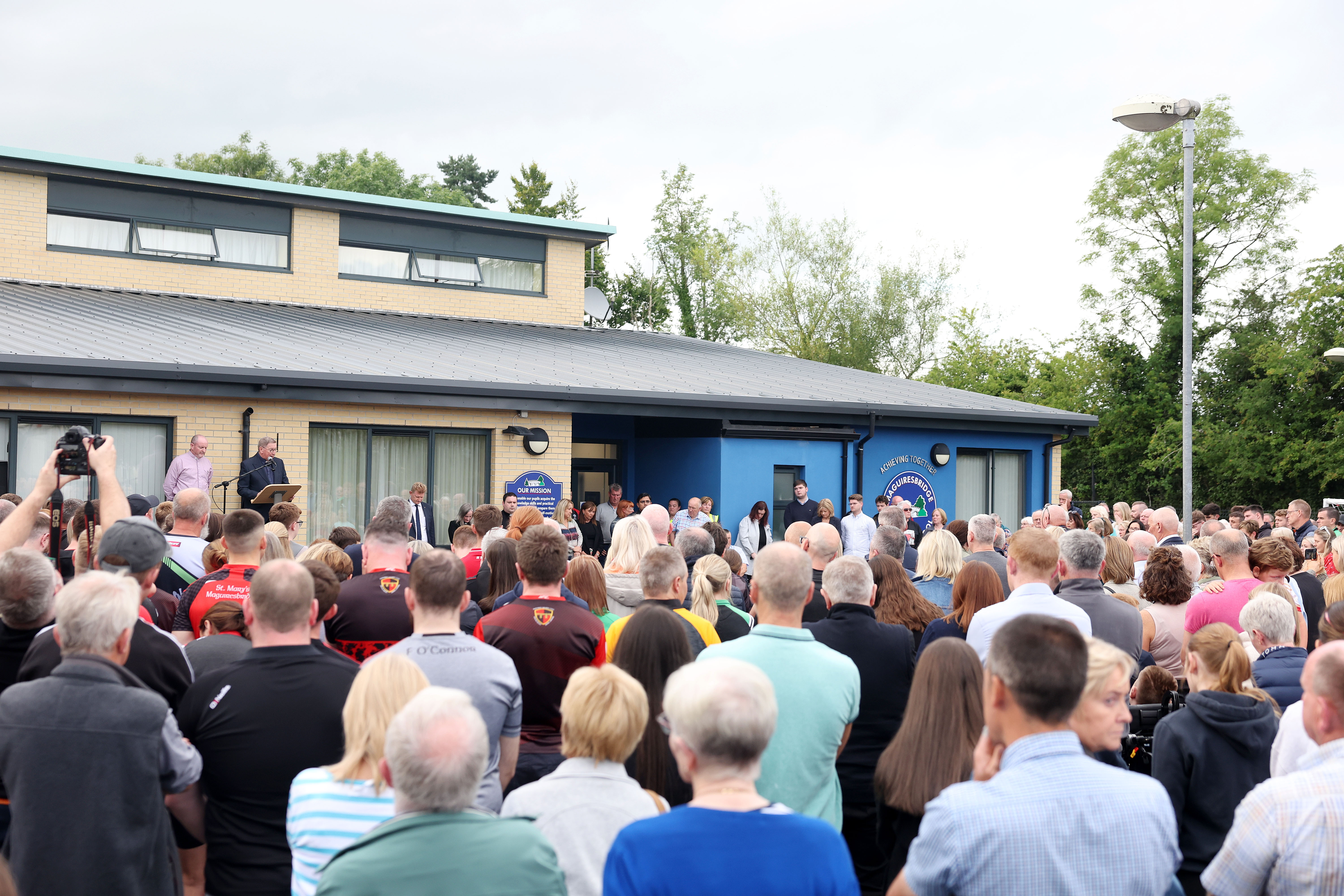 Hundreds attend vigil for mum and teenagers killed in Fermanagh shooting