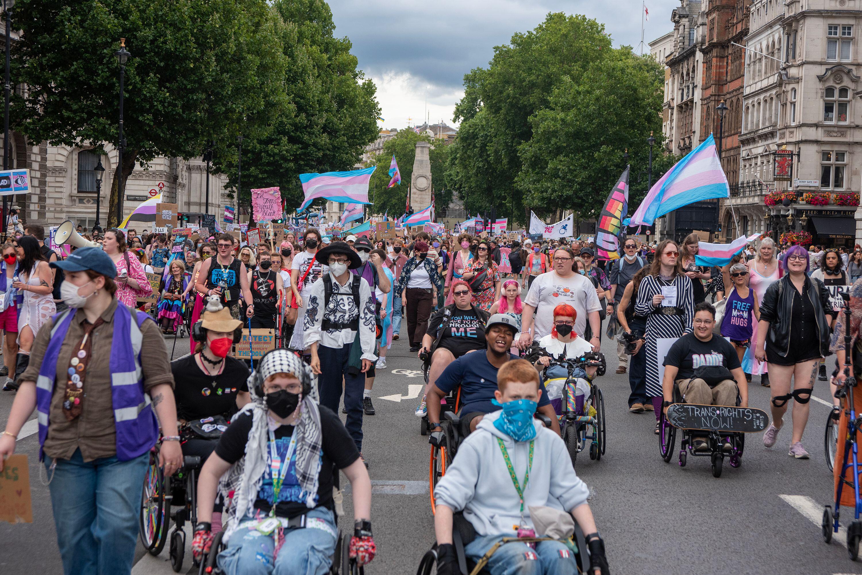 Record turnout for London Trans Pride march
