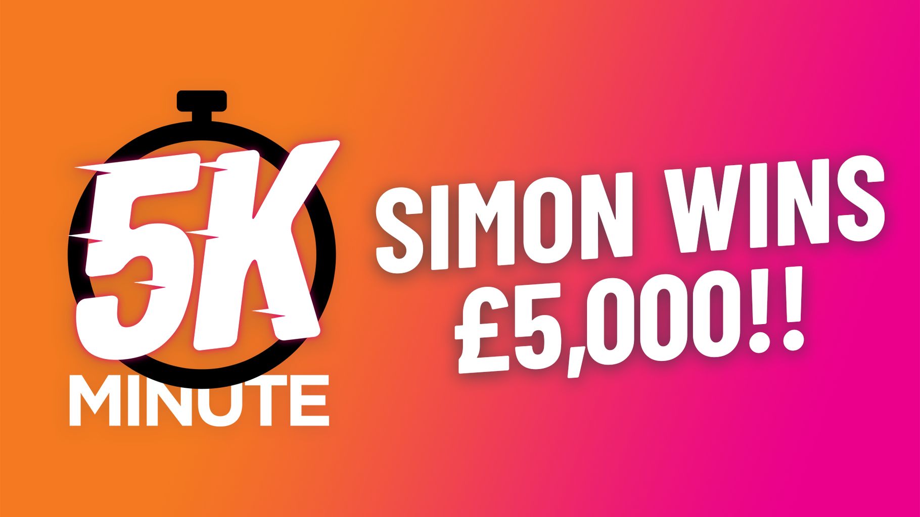 LISTEN: Simon becomes our first £5K Minute winner! | Win - Forth 1