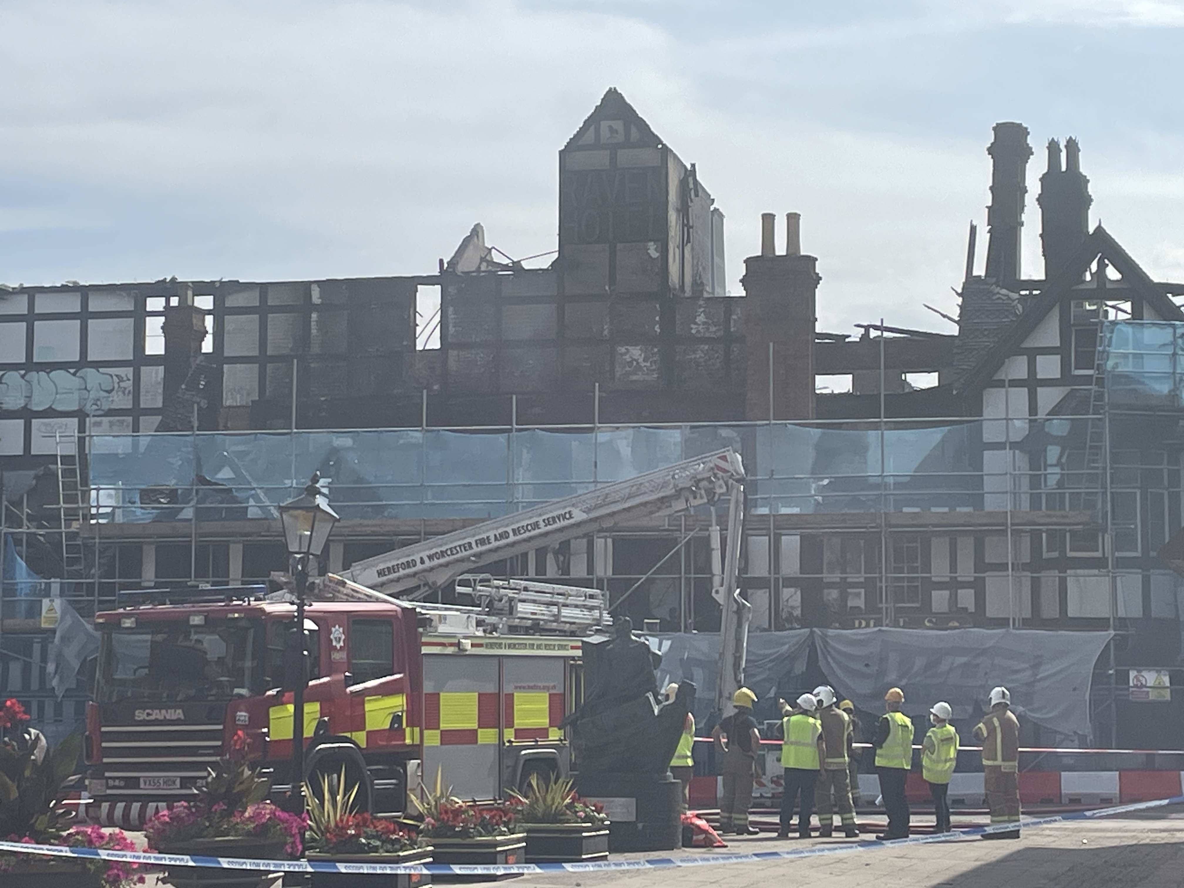 Fire completely destroys historic Raven Hotel, two arrested | News ...