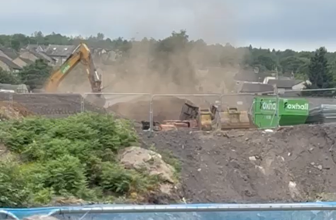 Cleckheaton residents demand stop to housing development as dust covers ...