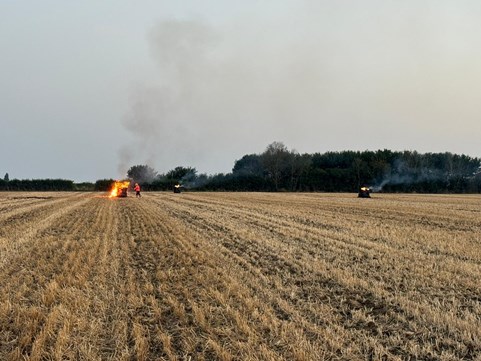 Investigation launched into deliberate field fire in Ramsey