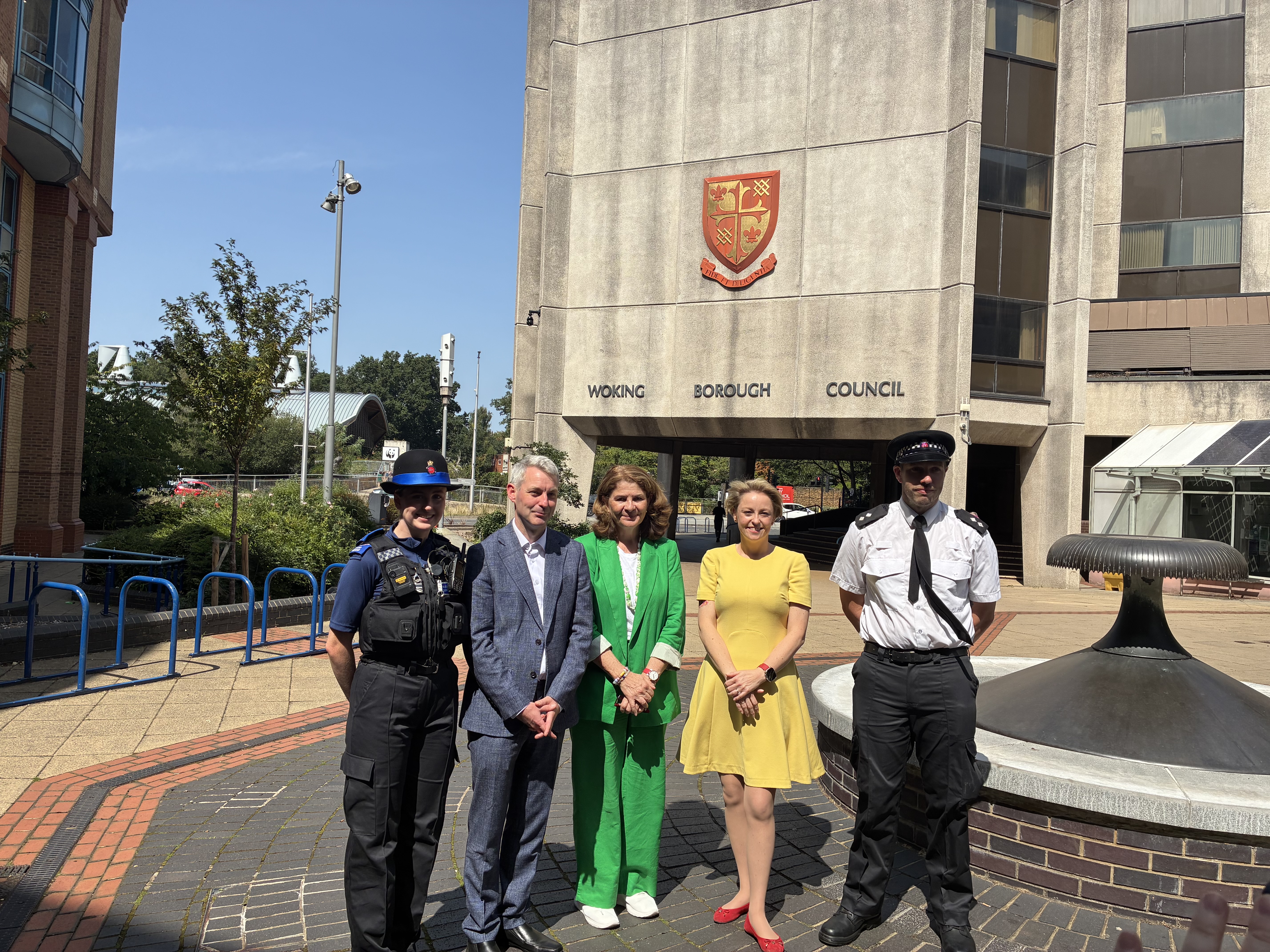 Minister for Policing visits Woking ahead of new policing initiative