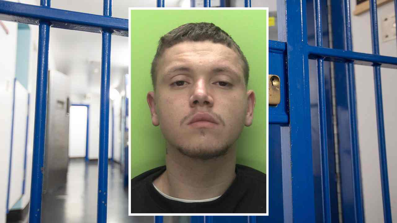 A man has been jailed after attacking a man with a machete in Nottingham.