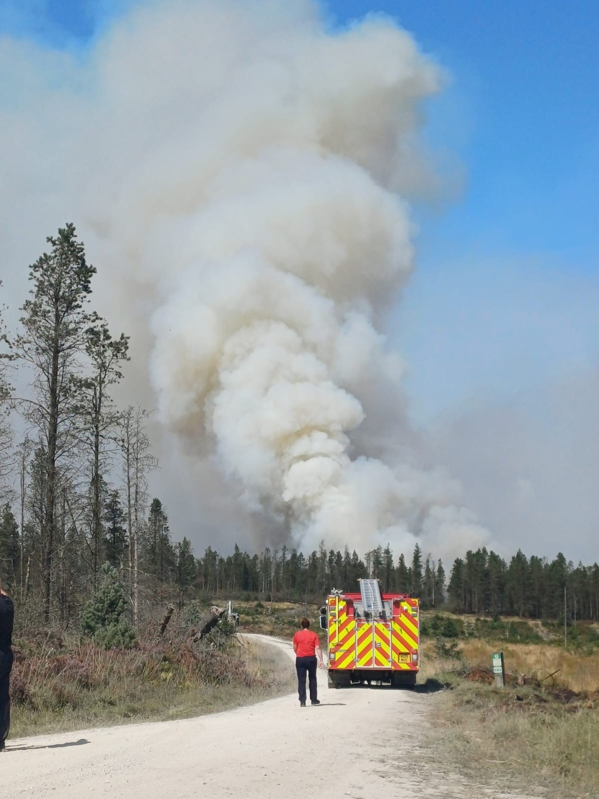Fire crews remain at scene as blaze continues in North Yorkshire