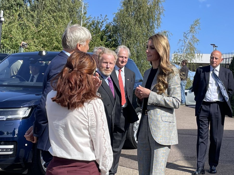 Princess of Wales visits Suffolk silk mill