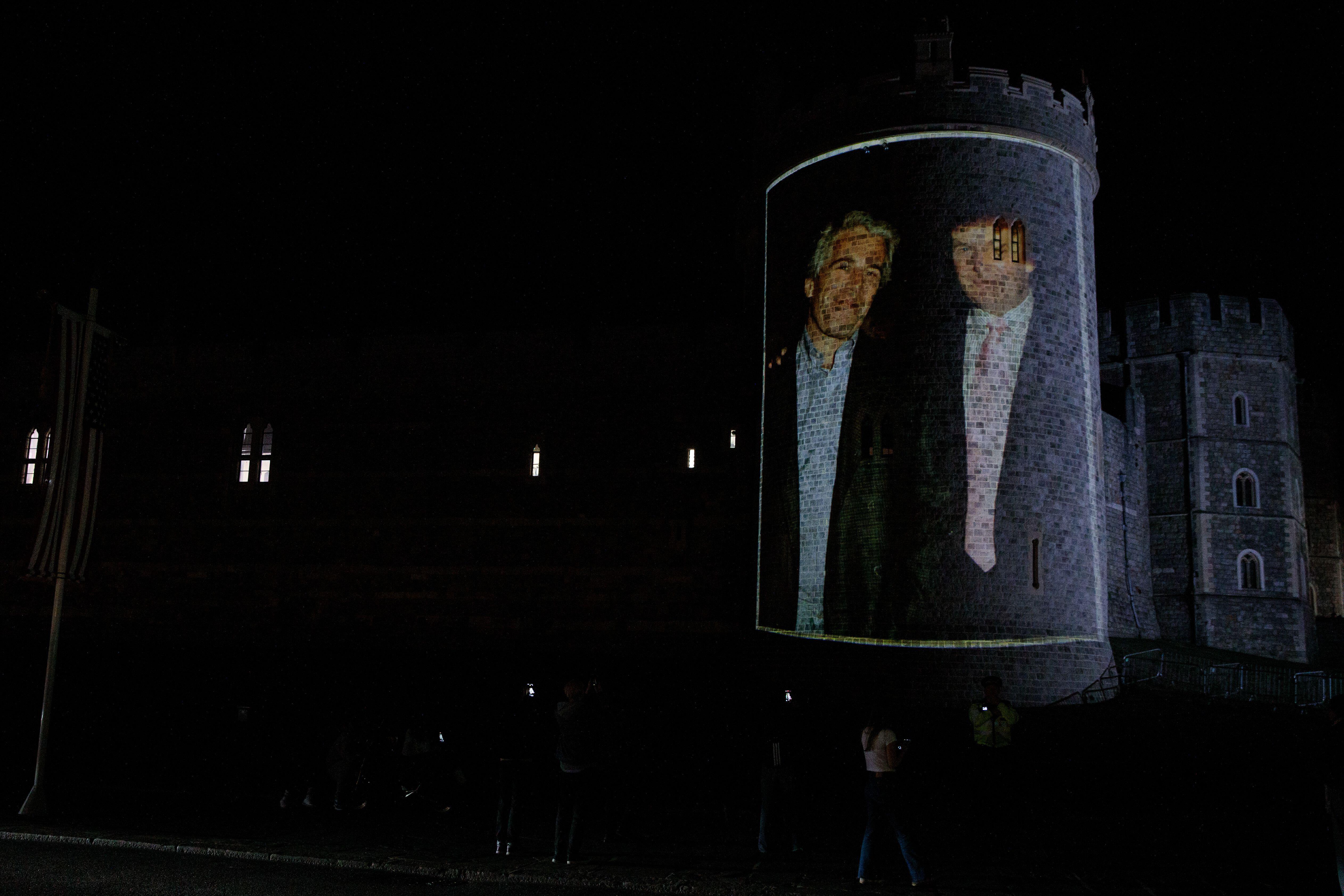 Kent man bailed over projection of Trump and Epstein images on to ...