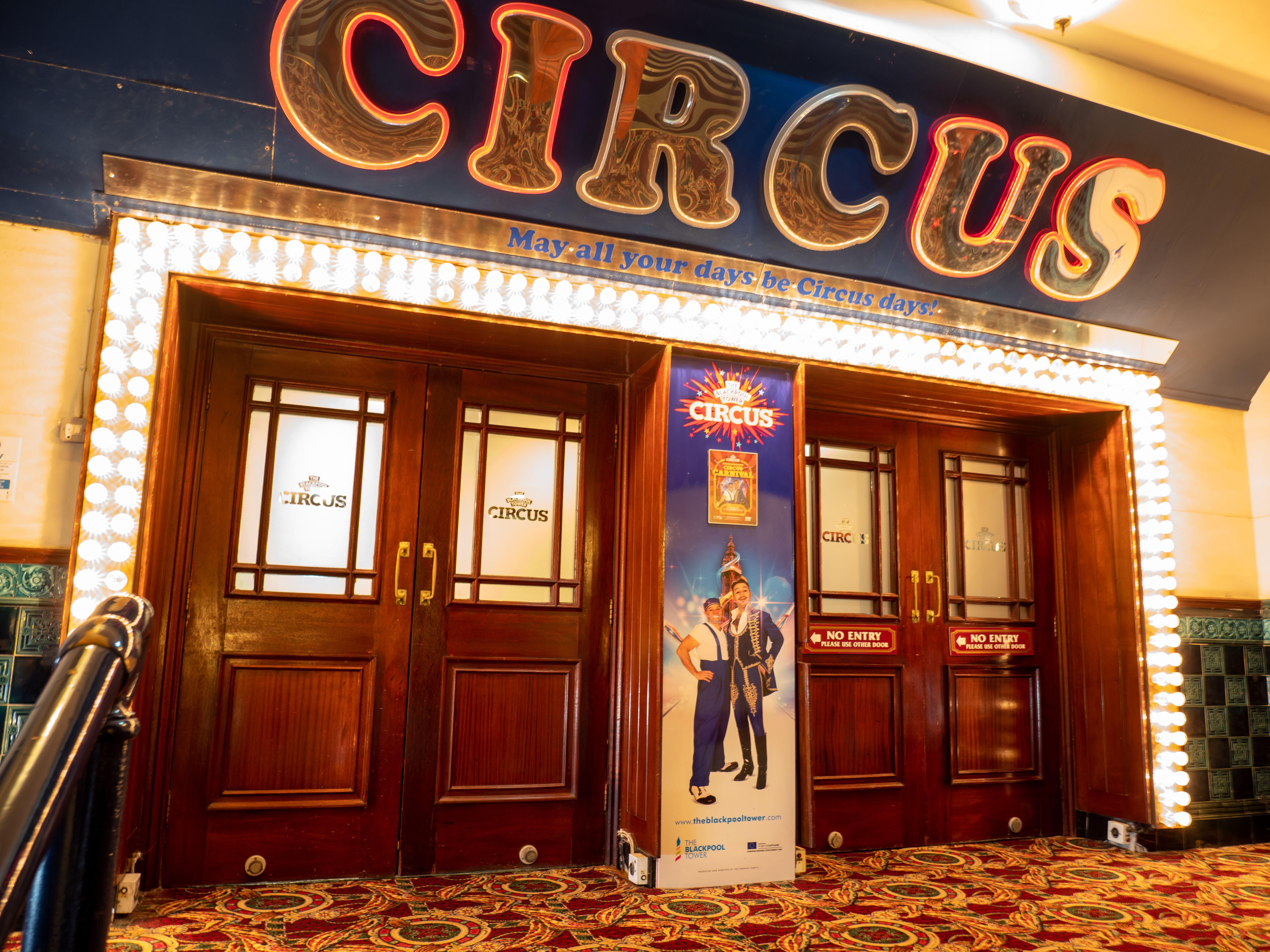 Blackpool circus performer 'awake' after accident during stunt