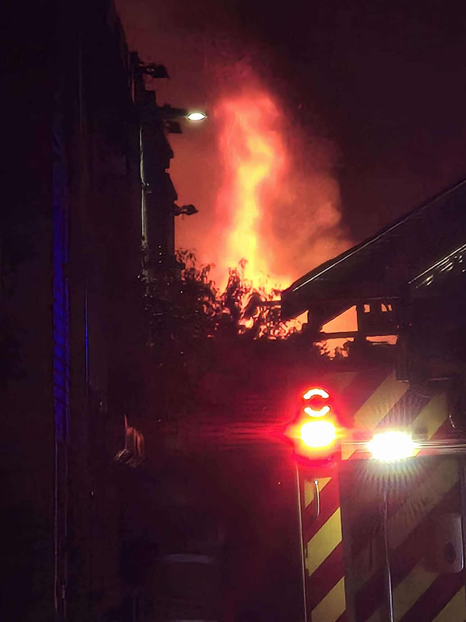 Firefighter seriously injured after part of derelict building collapses ...