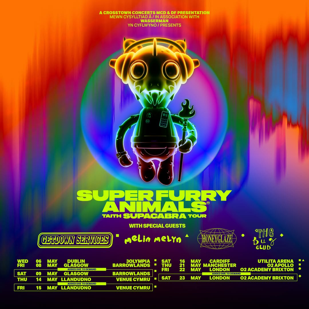 Super Furry Animals add three shows to UK tour
