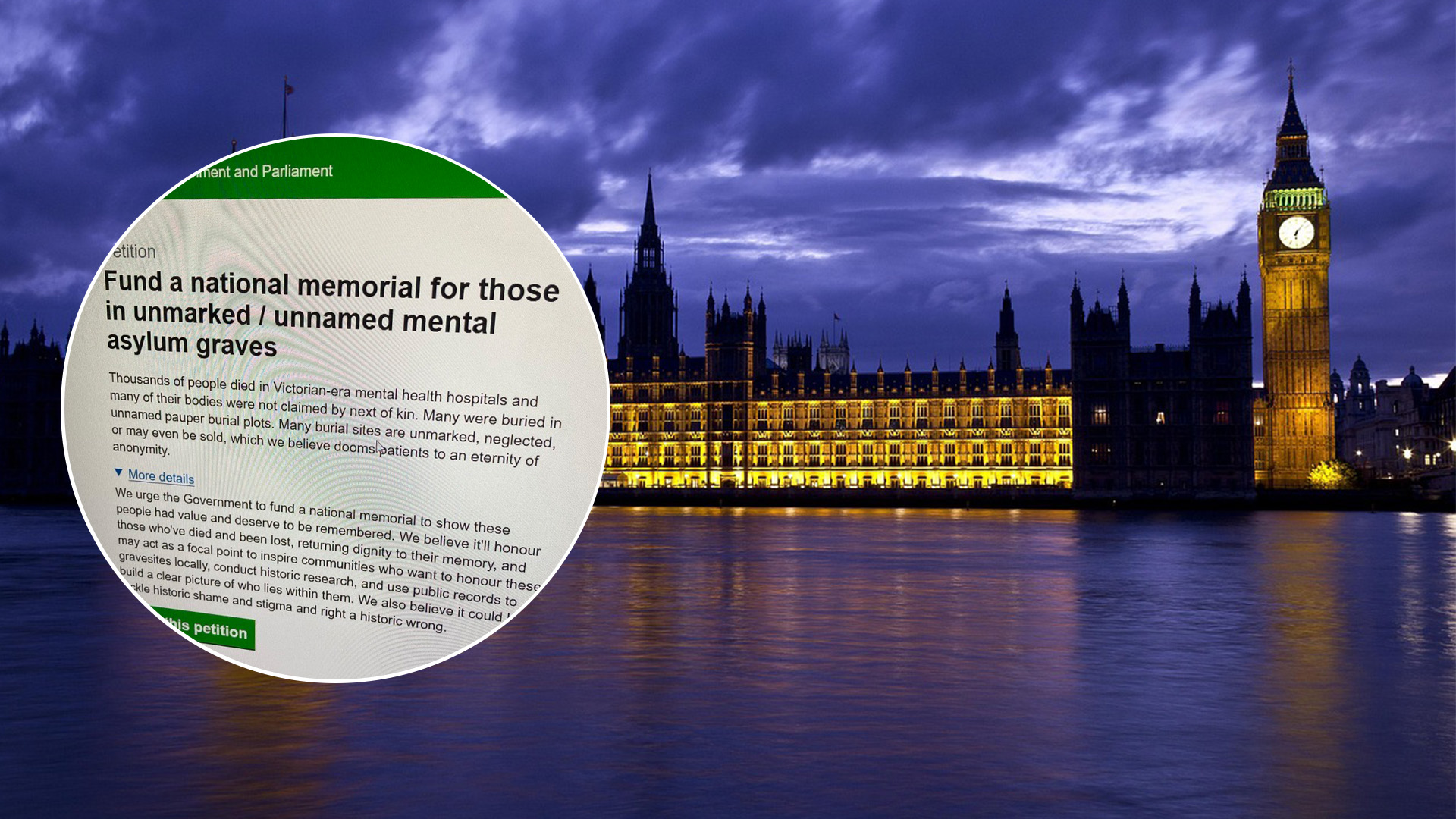 Petition calling for a national memorial for Lost Souls