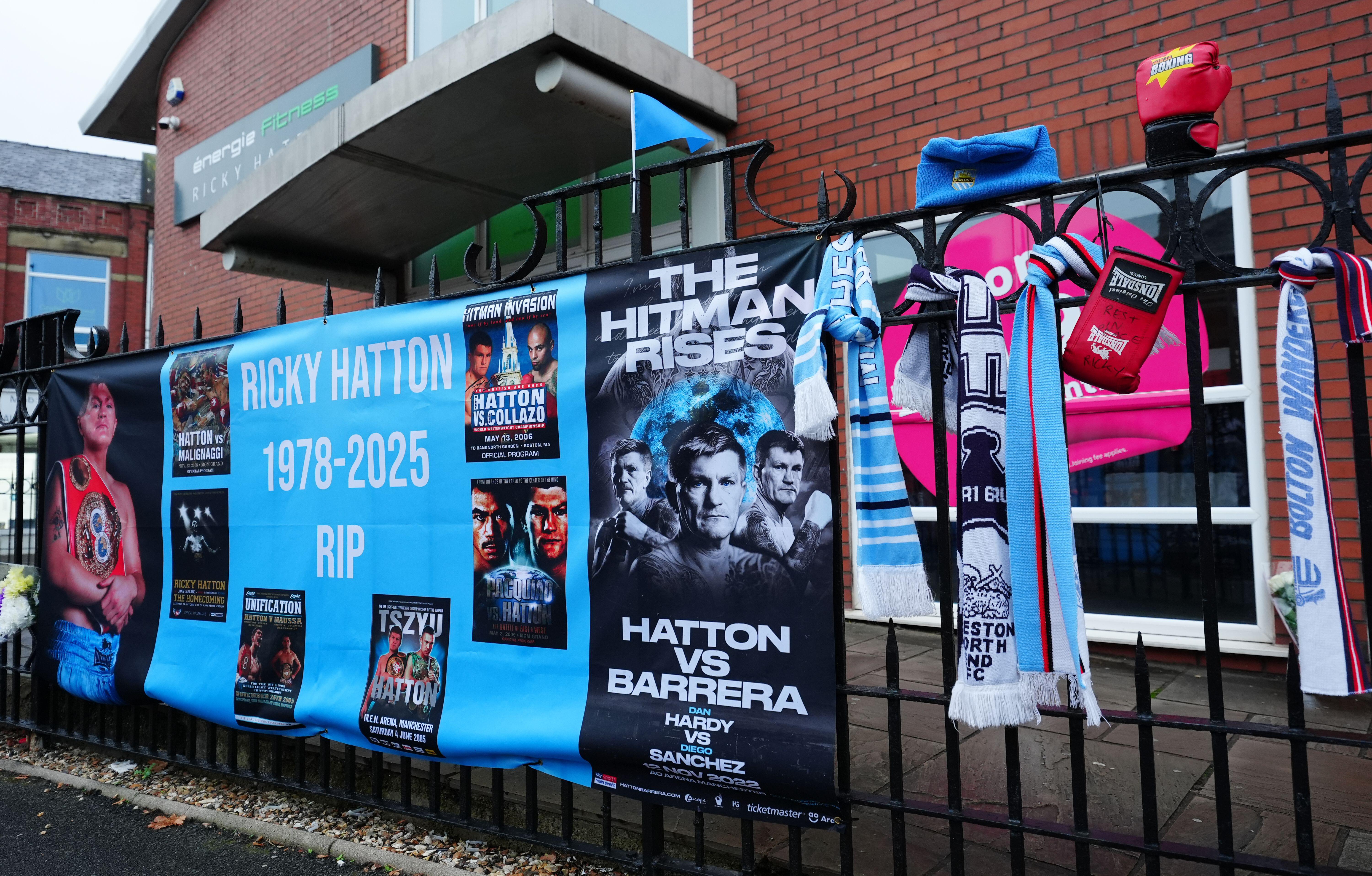 Thousands line streets of Greater Manchester for Ricky Hatton's funeral