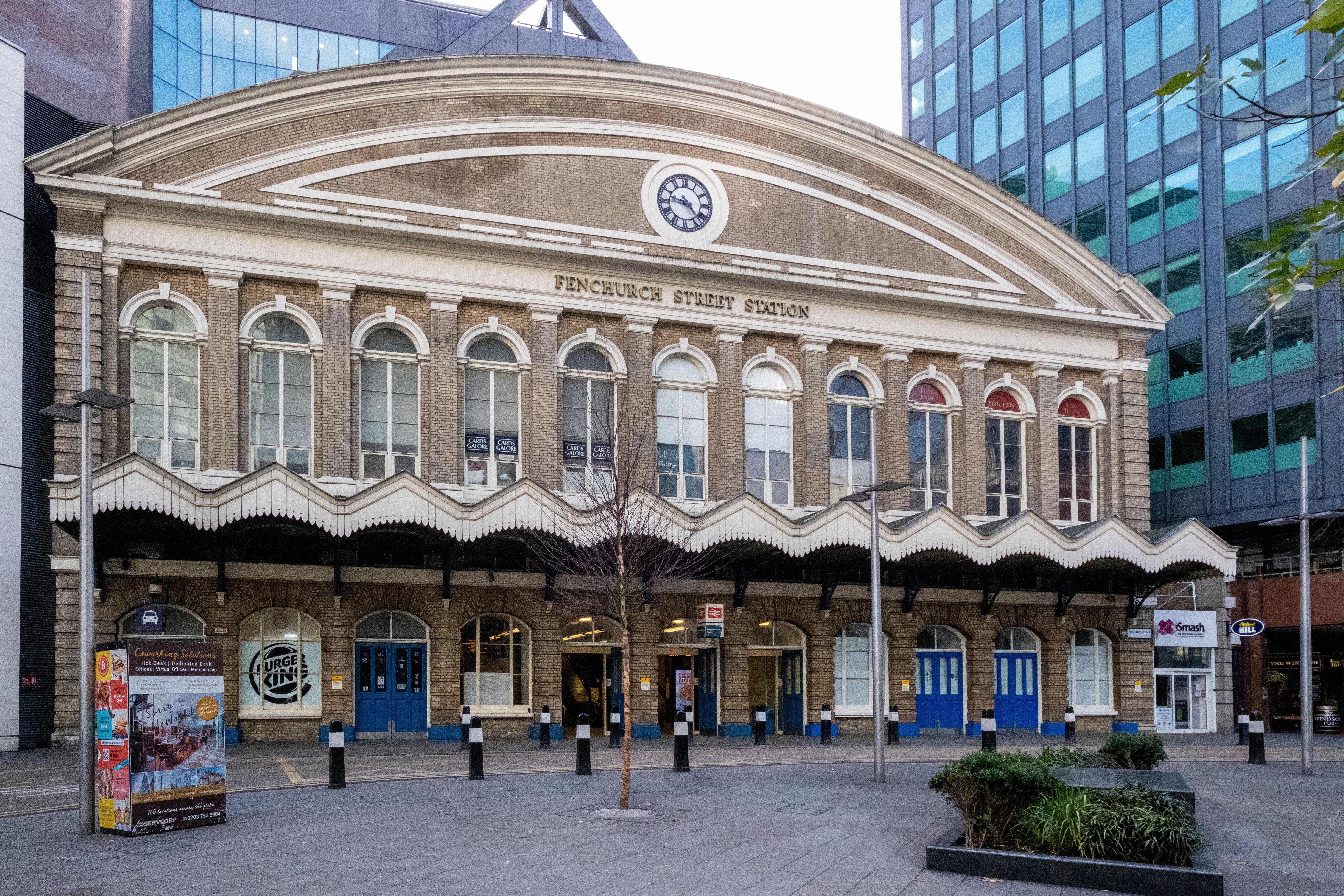 Fire causes railway station to close