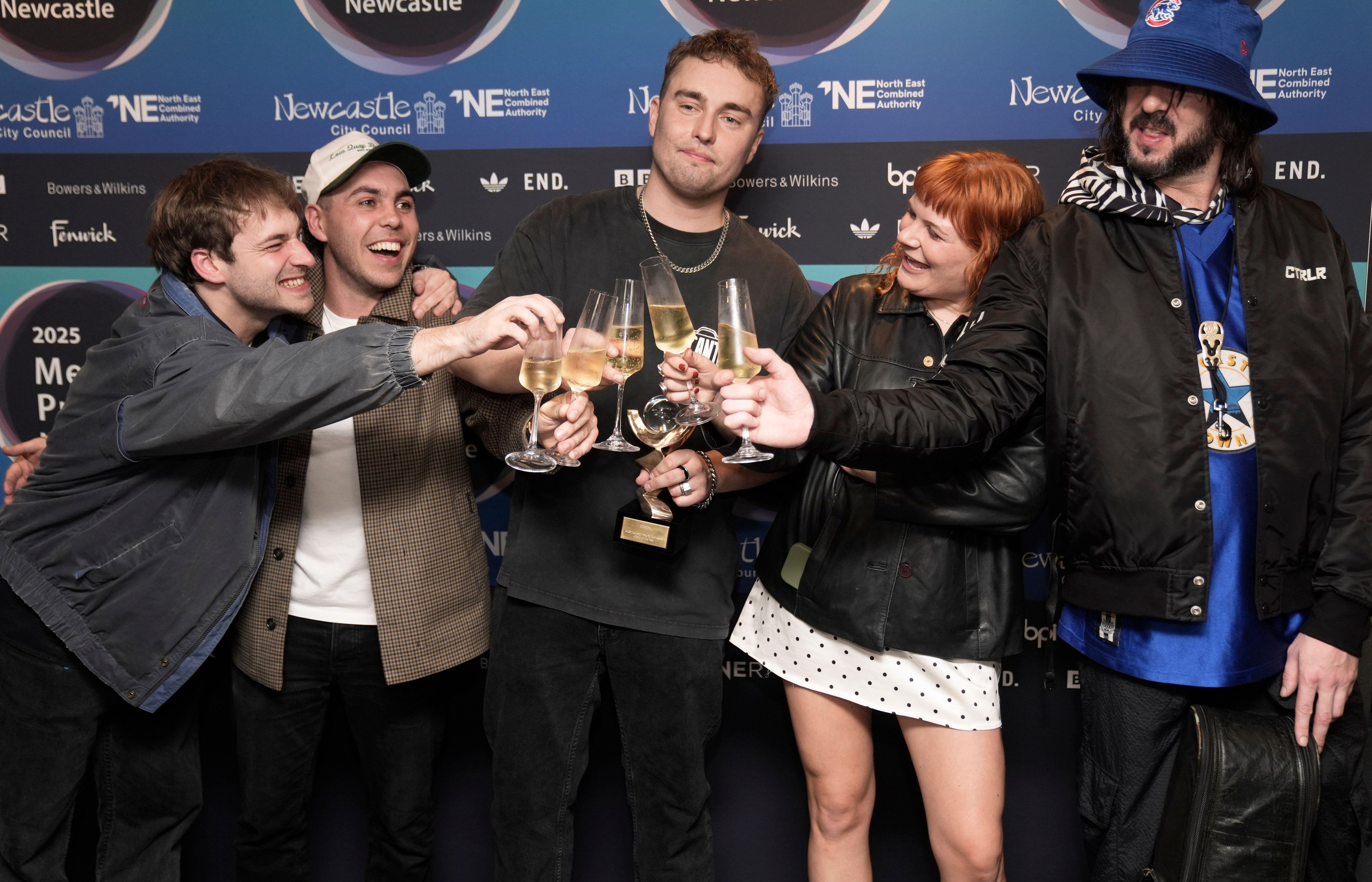 Sam Fender wins 2025 Mercury Prize just a few miles from his home