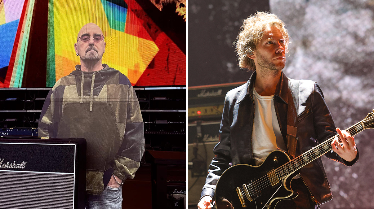 Oasis joined by Bonehead cardboard cutout as stand-in guitarist makes ...