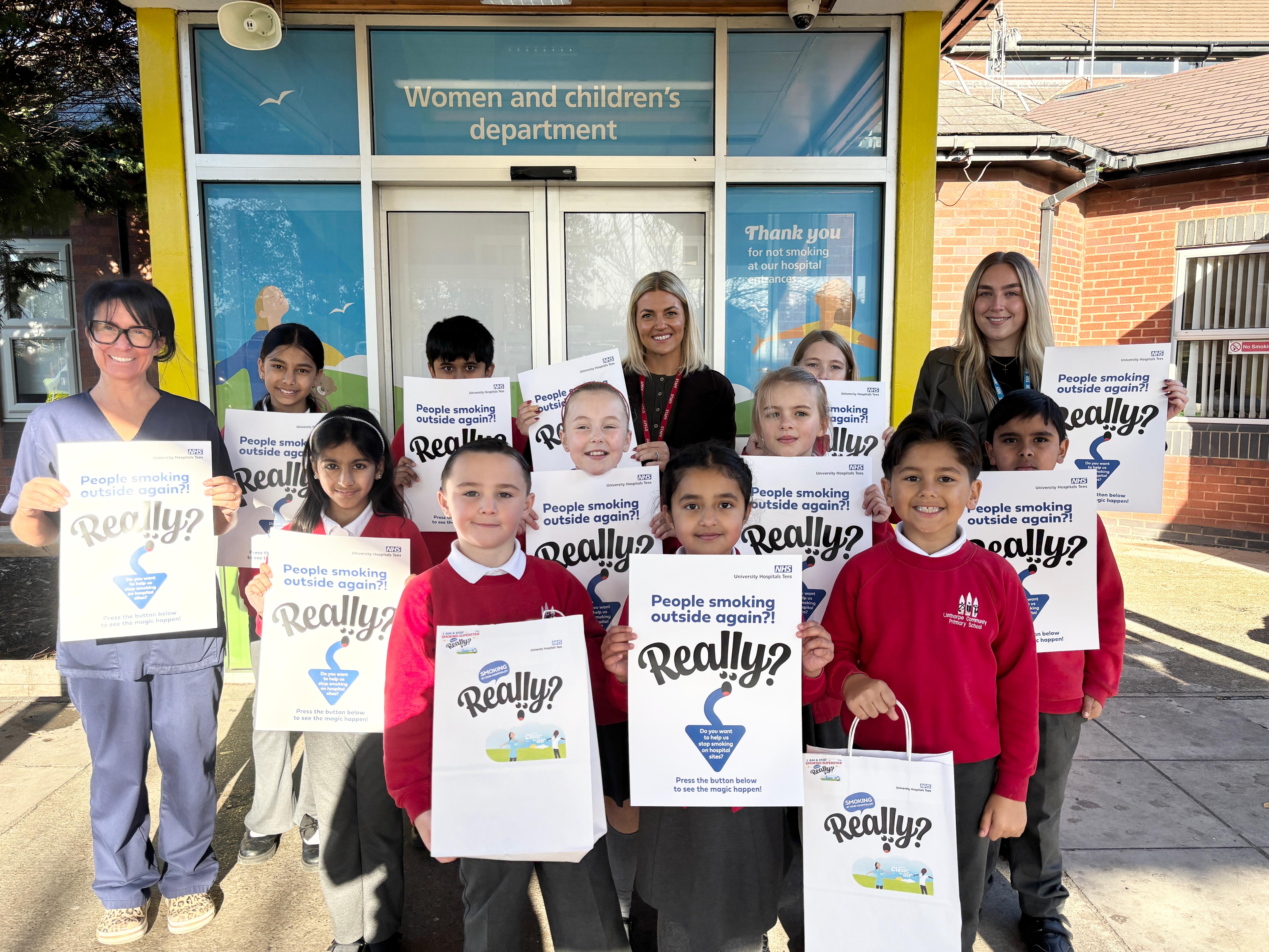Teesside smokers asked to not light up on hospital grounds