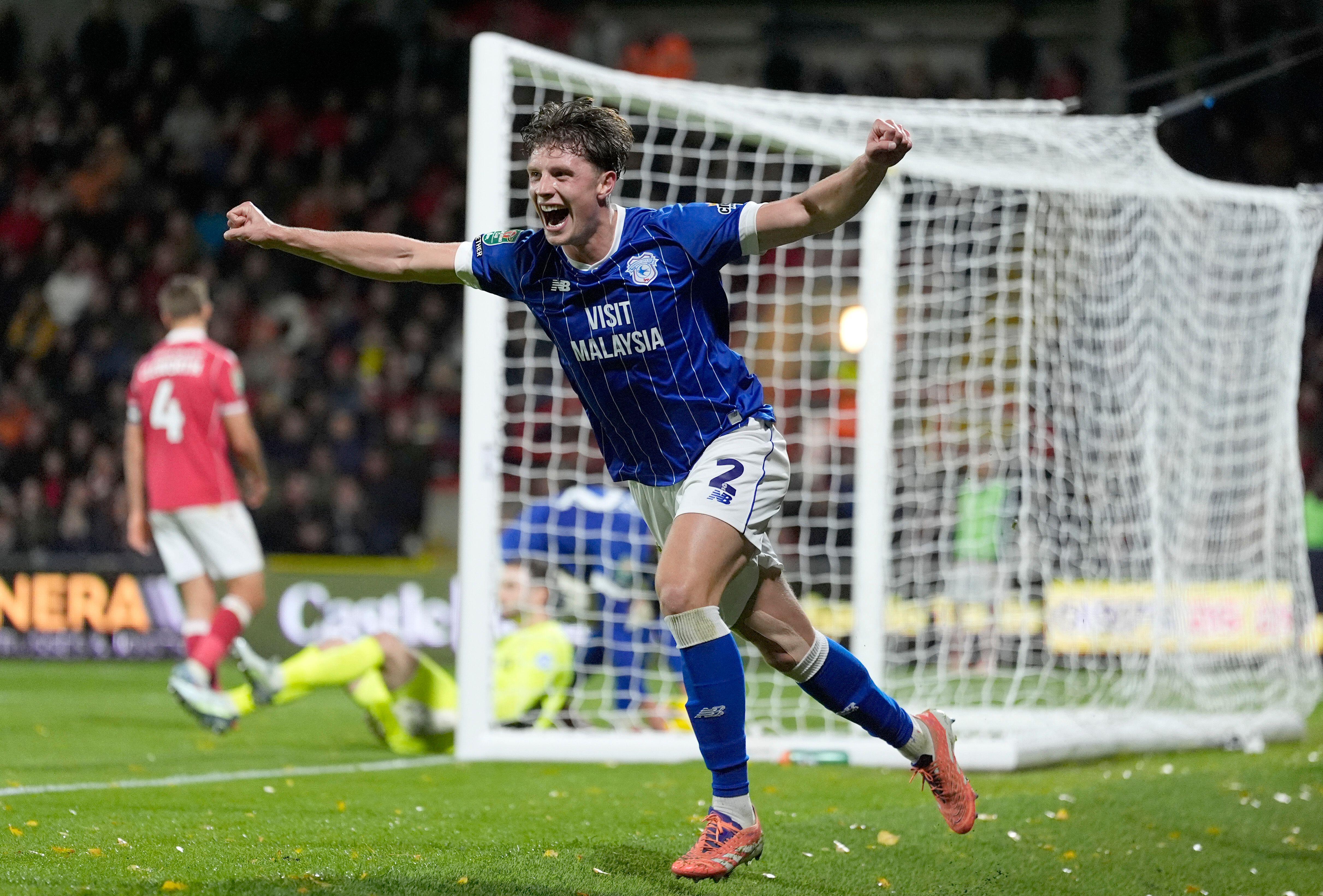 Cardiff into EFL Cup quarter finals after Welsh derby win over Wrexham ...
