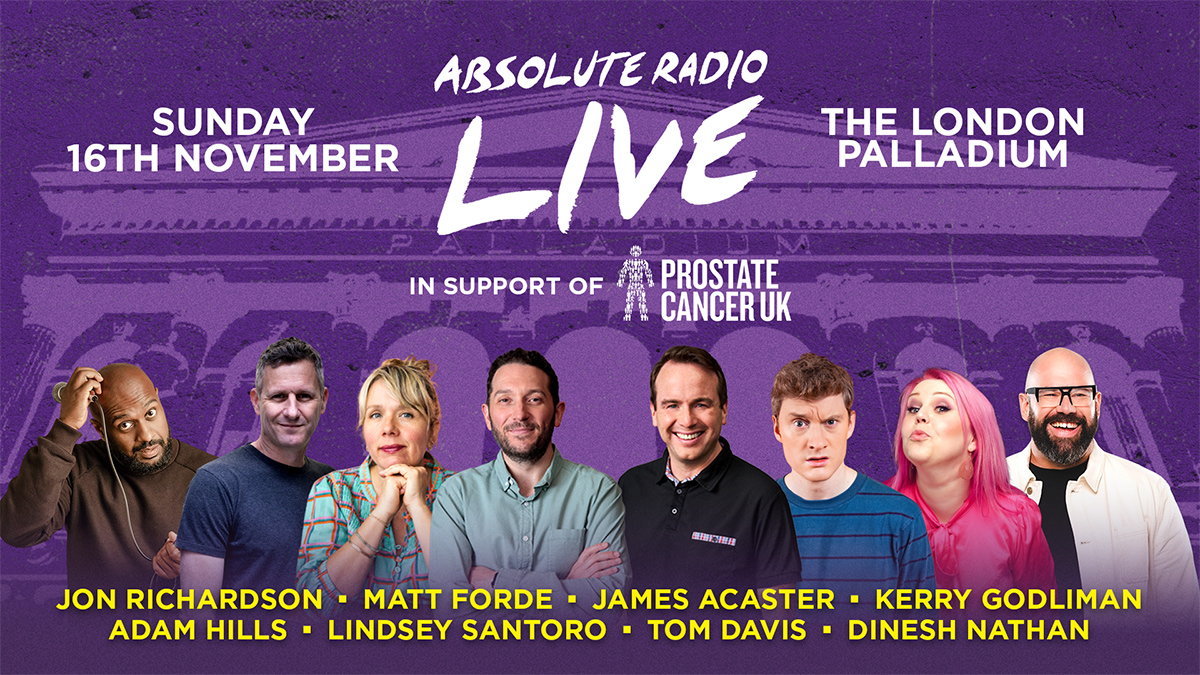 Absolute Radio Live 2025 - full comedy line-up revealed