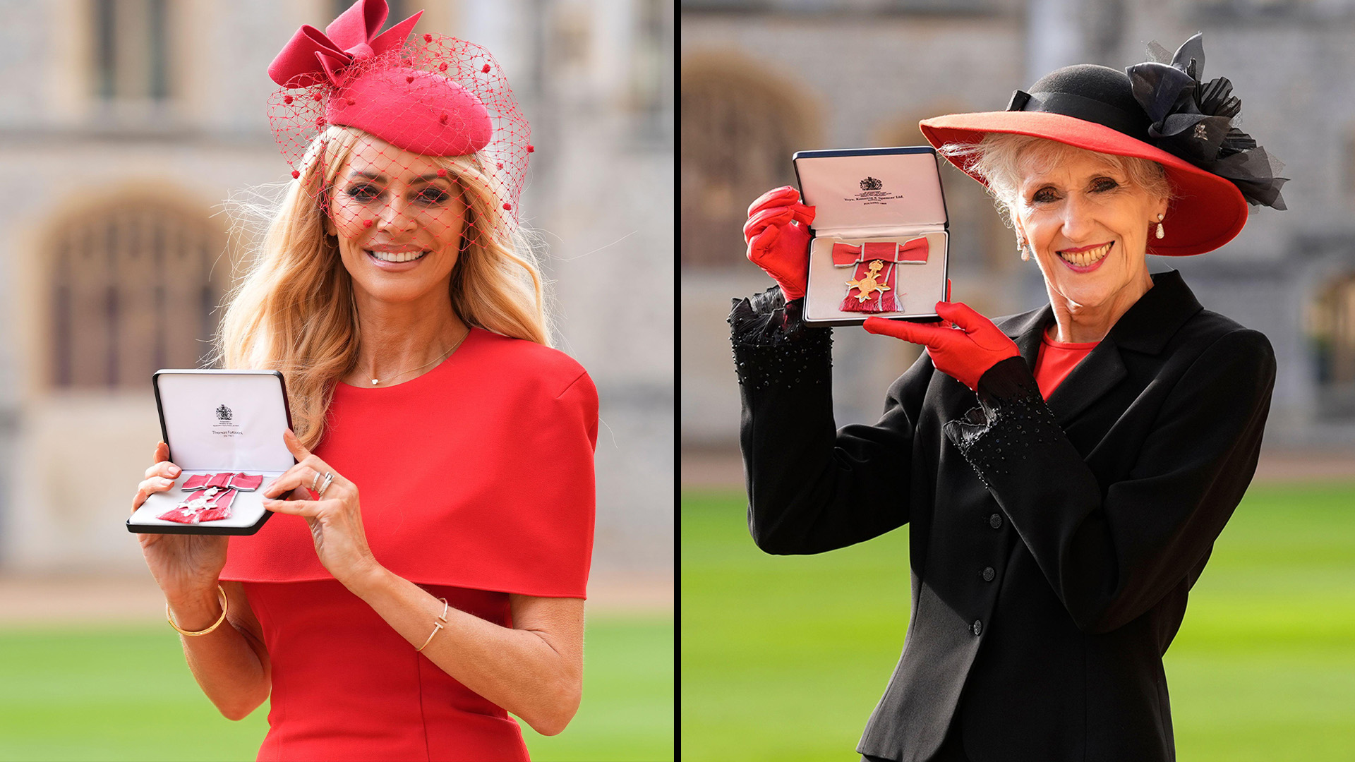 Tess Daly and Anita Dobson among those honoured by the King today ...