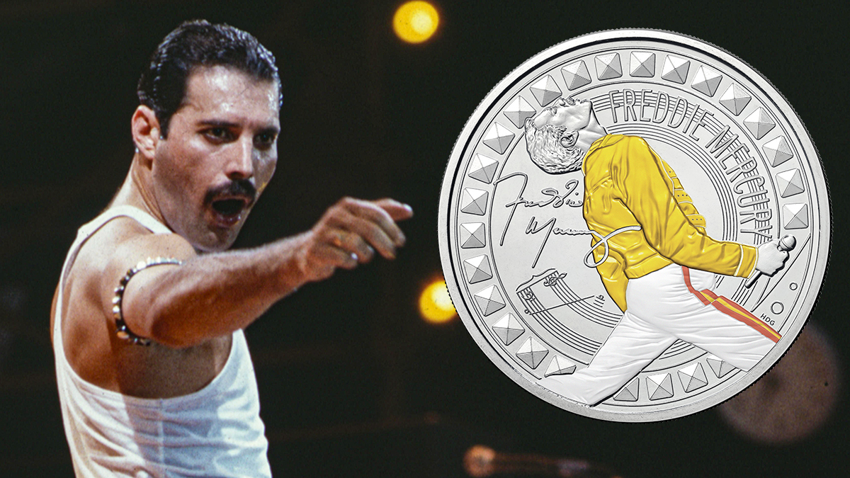 Queen's Freddie Mercury celebrated on Royal Mint coin