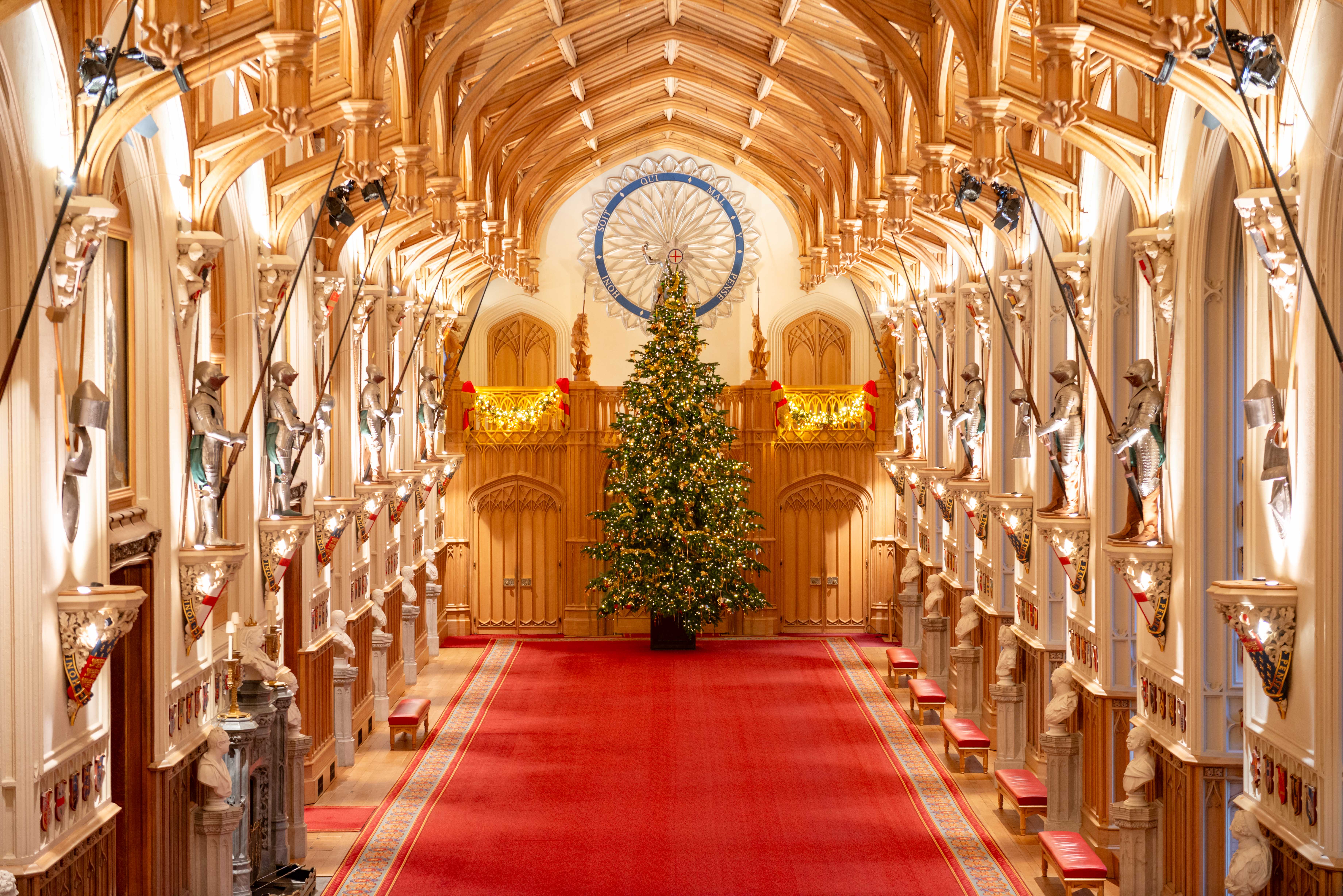 Christmas decorations revealed at Windsor Castle