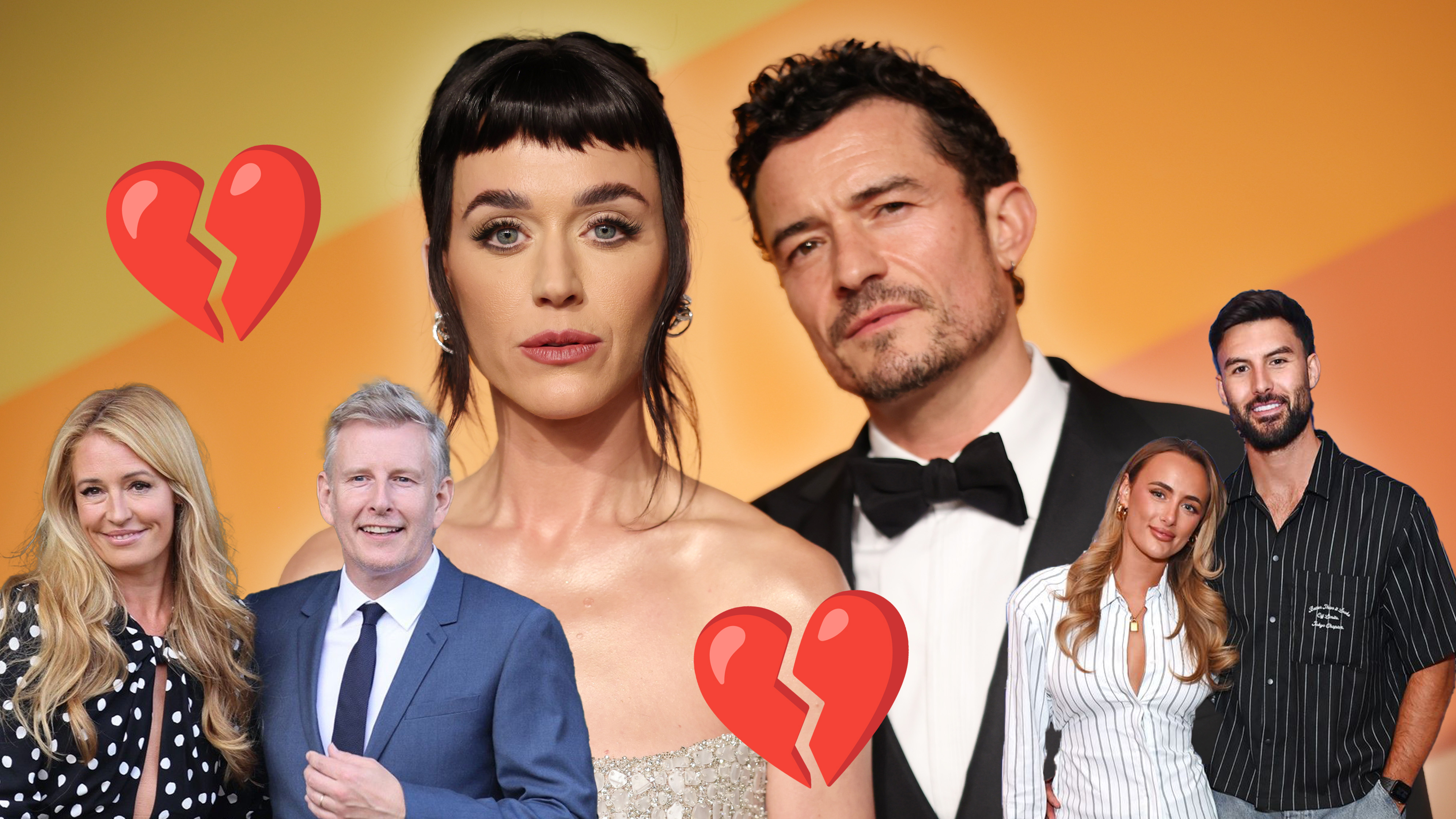 Which celeb couples split in 2025?