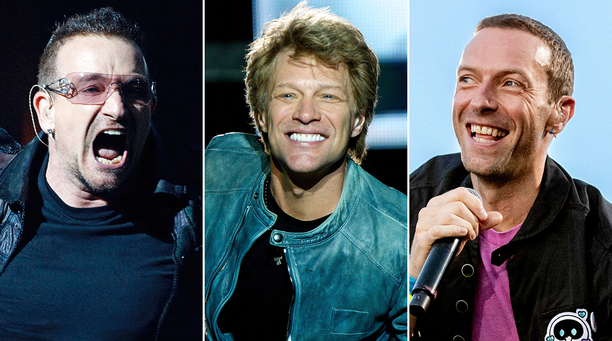Coldplay, Bon Jovi and U2 among 25 most popular touring acts of 21st Century