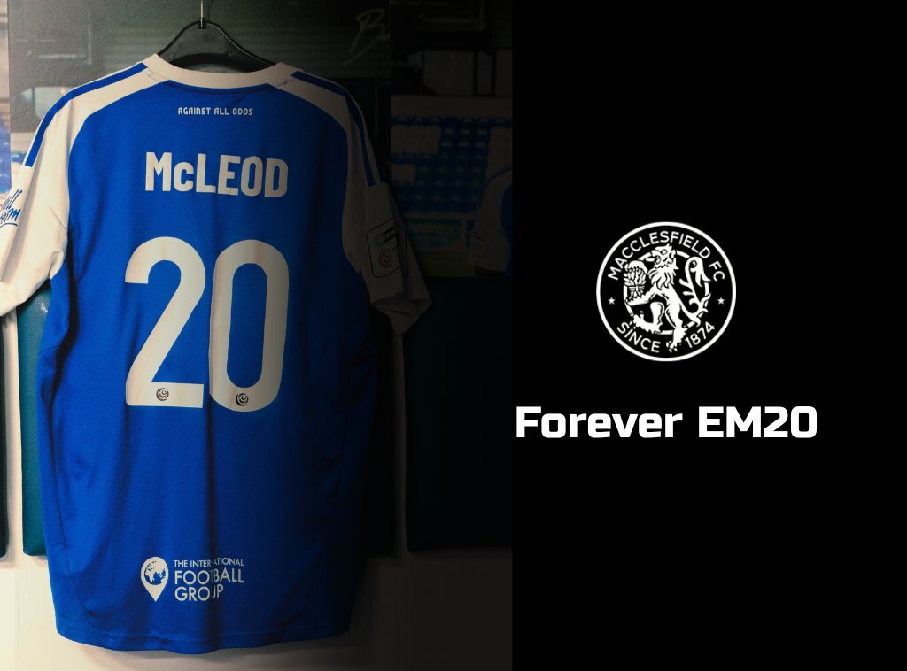 Macclesfield FC retires number 20 shirt in honour of Ethan McLeod ...