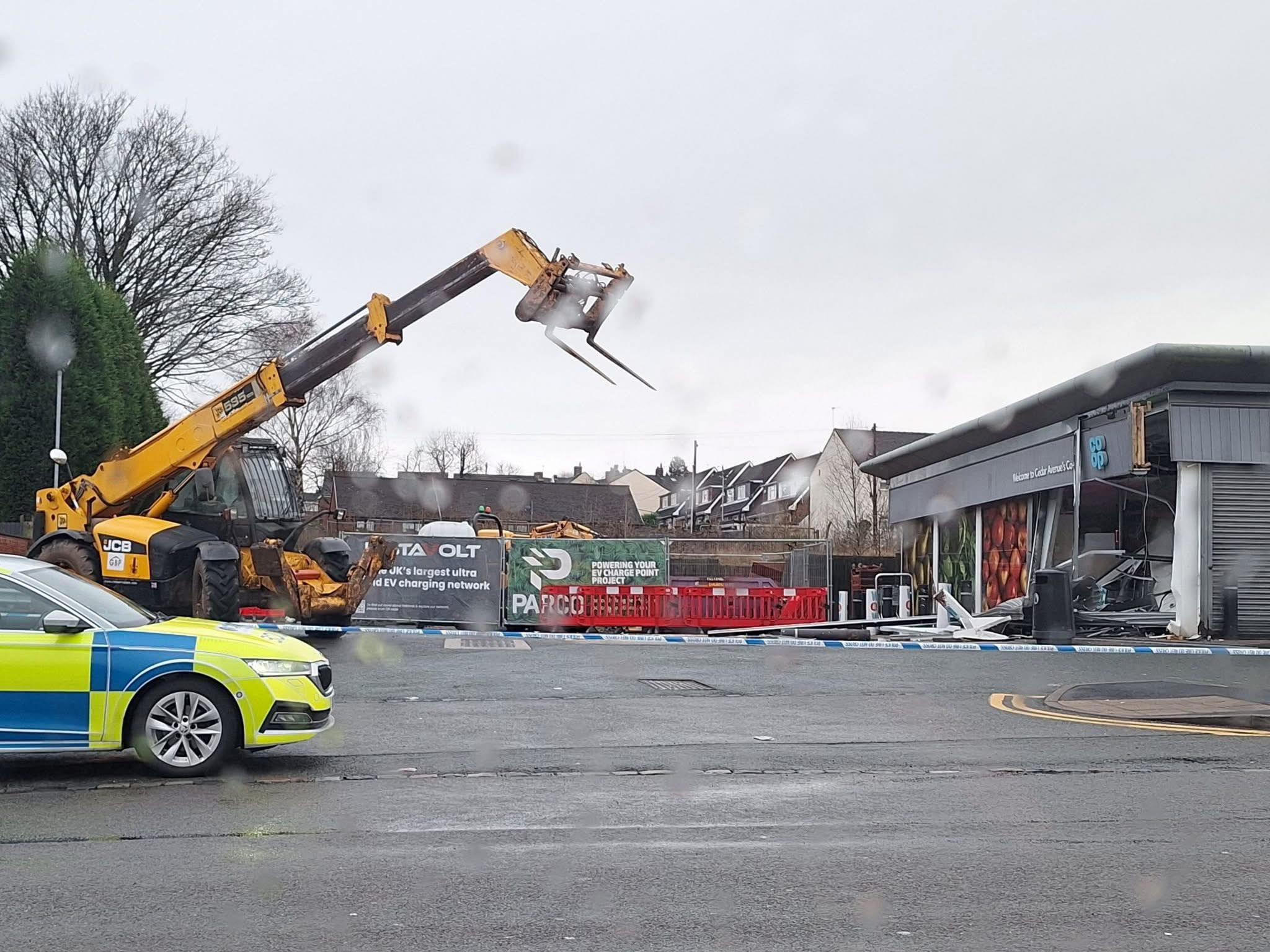 Kidsgrove Co-op cordoned off after suspected ram-raid | News - Hits ...