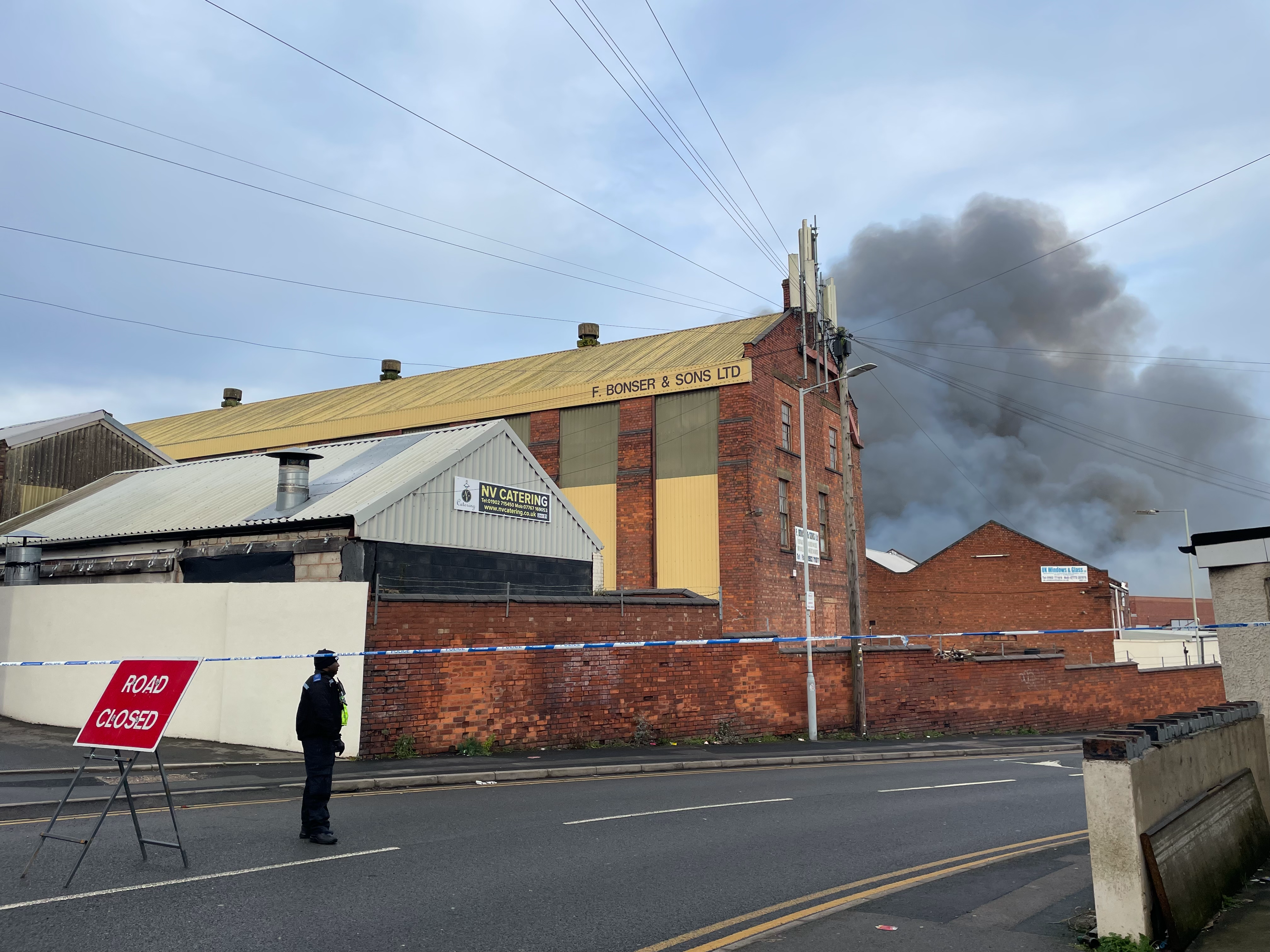 Large fire breaks out at Woverhampton factory