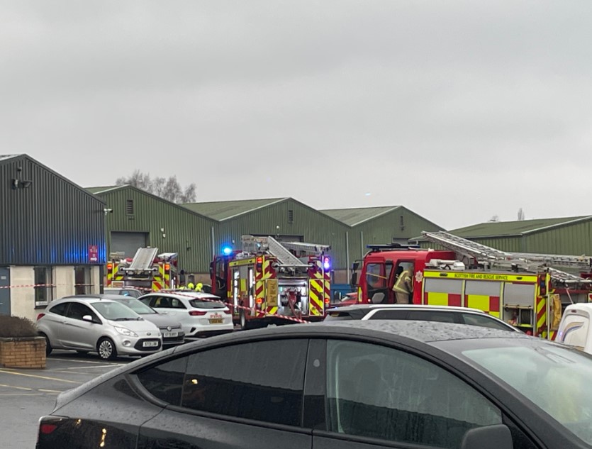 Firefighters tackle blaze after reports of an 'explosion' near Perth ...