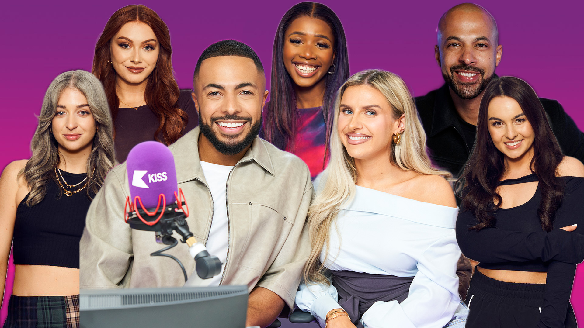 Who are the presenters on KISS, KISSTORY and KISS Fresh?