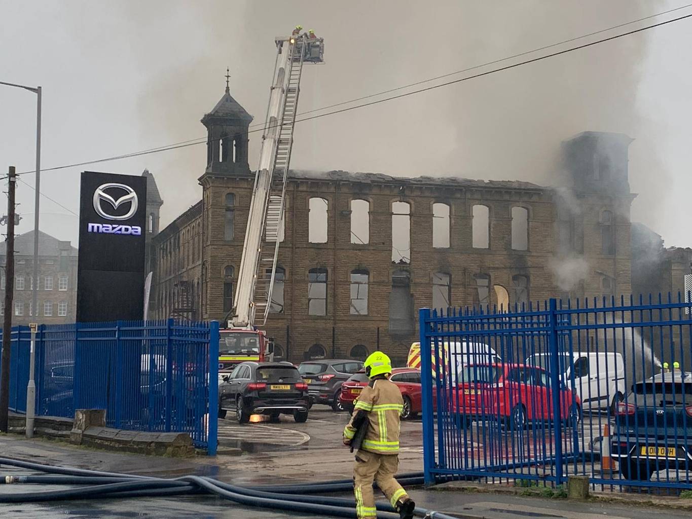 Fire crews called out to Dalton Mills in Keighley for second time in a ...