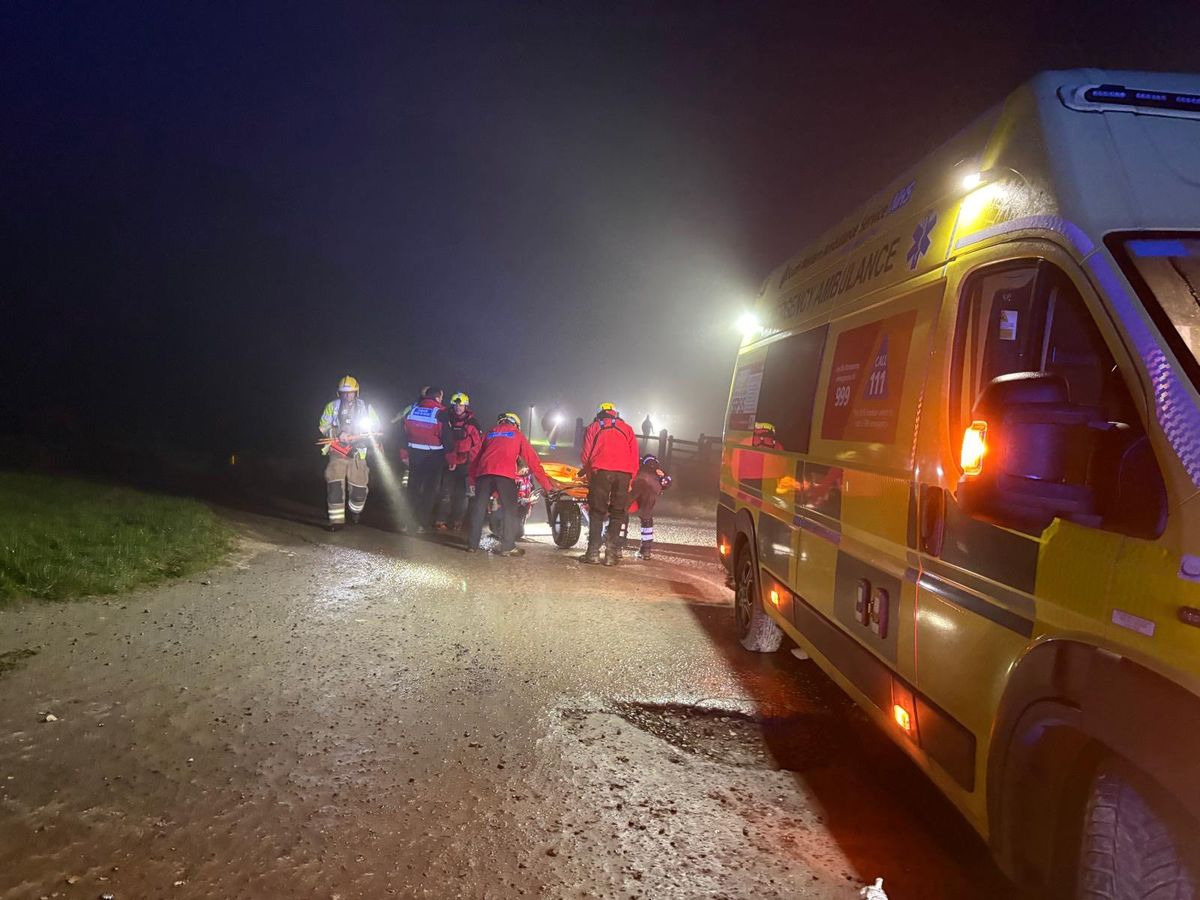 Child rescued after falling 200 feet down steep slope near Westbury