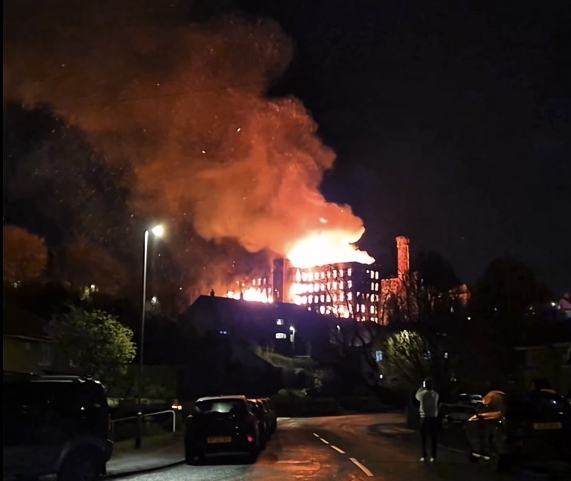 Locals express shock at historic Leek mill fire | News - Greatest Hits ...