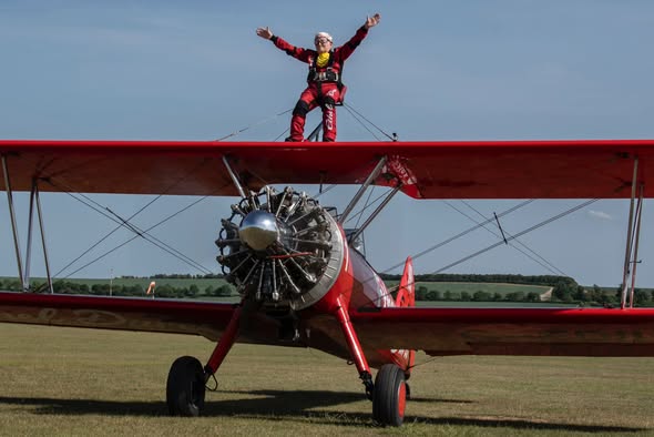 Essex man breaks wing walk age record