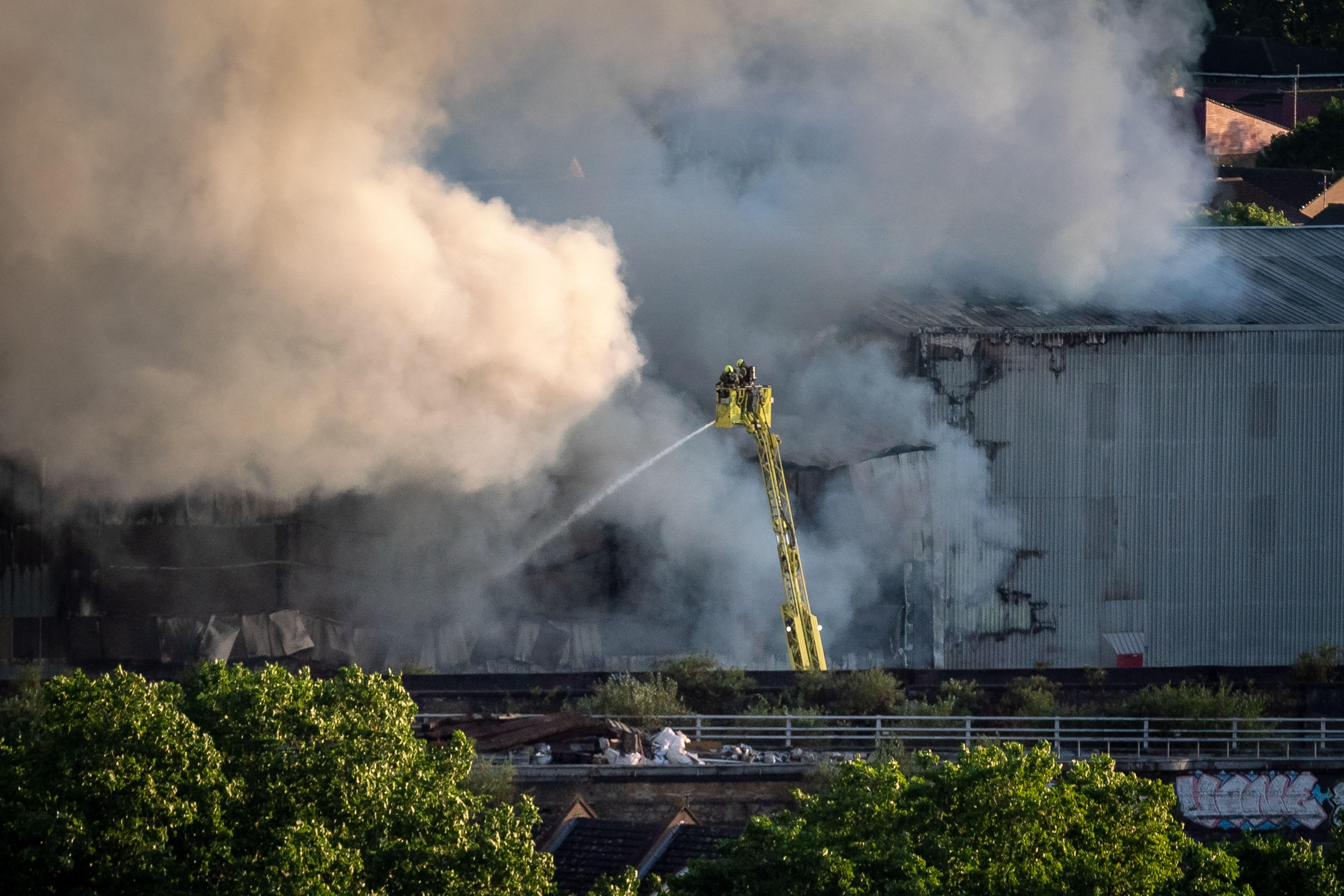 South east London recycling centre fire brought under control