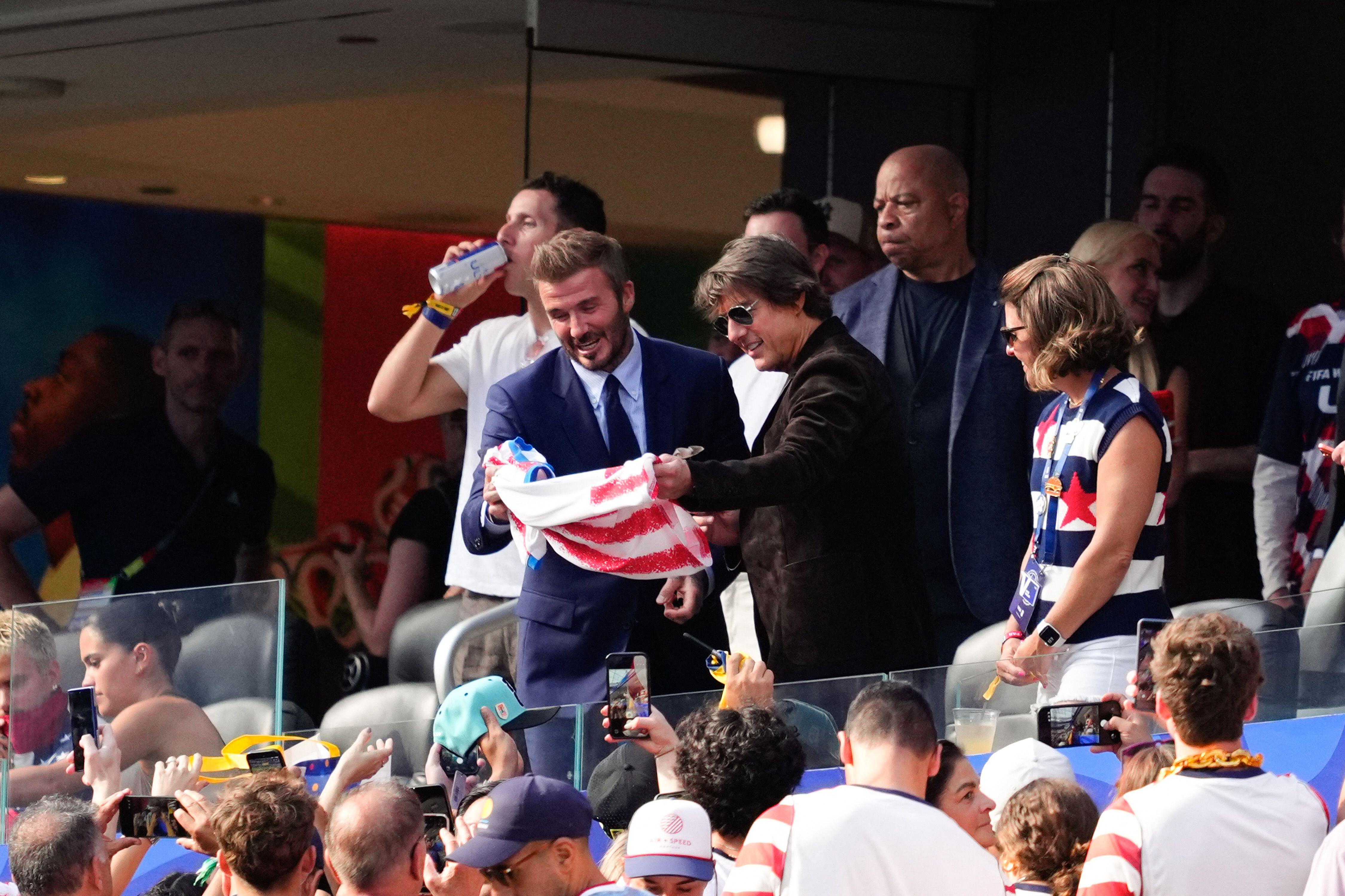 David Beckham and Tom Cruise bring celebrity glamour to World Cup