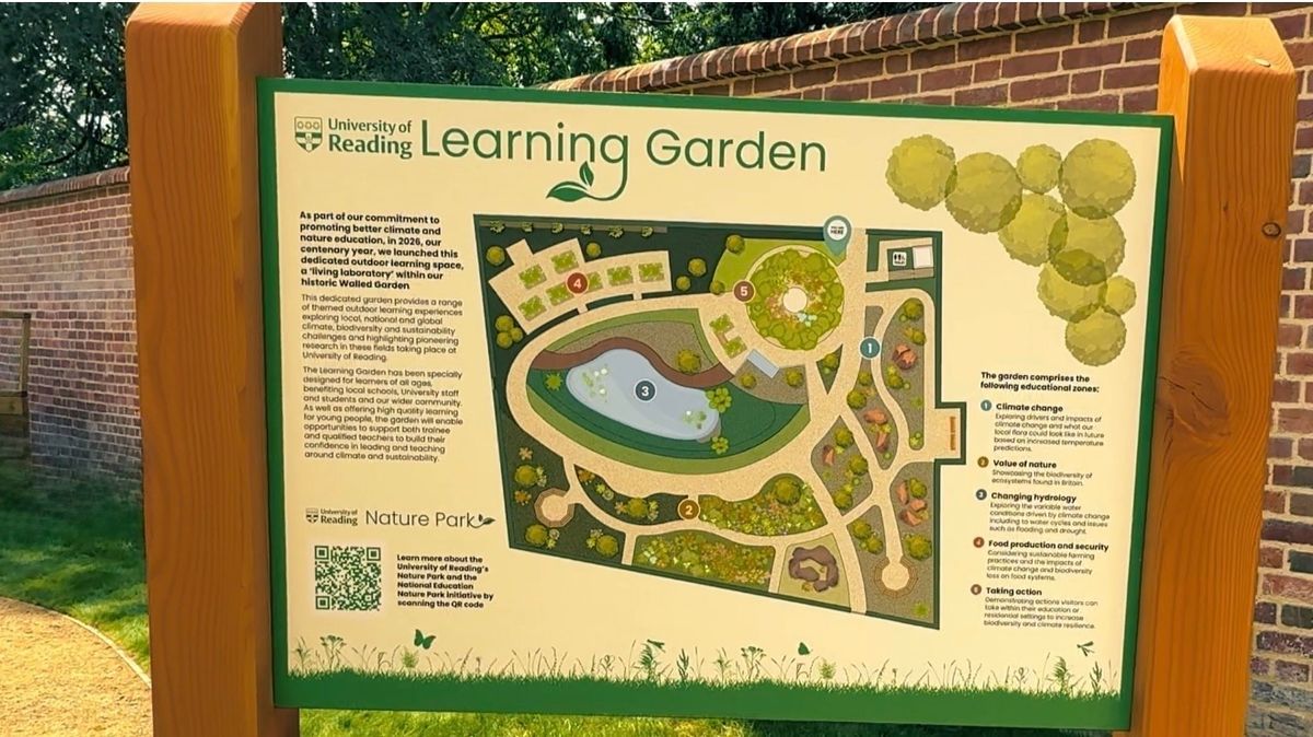 University of Reading opens learning garden
