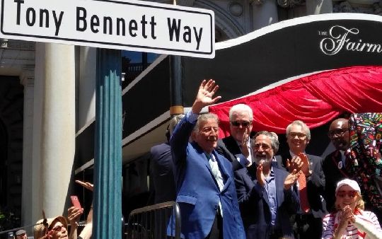 ‘Tony Bennett Way’ – star street name unveiled in San Francisco