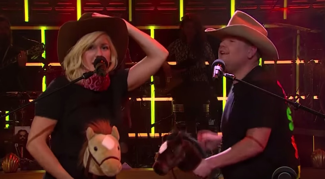 Ellie Goulding and James Corden perform remix of 'Love Me Like You Do ...