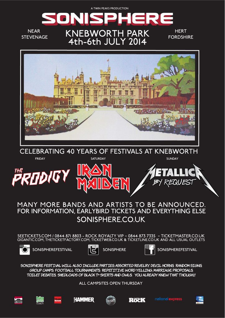 Sonisphere 2014 - More Names Announced | Music - Kerrang! Radio