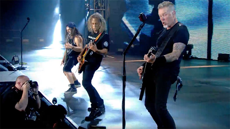 Metallica share professionally filmed video of the live debut of ...