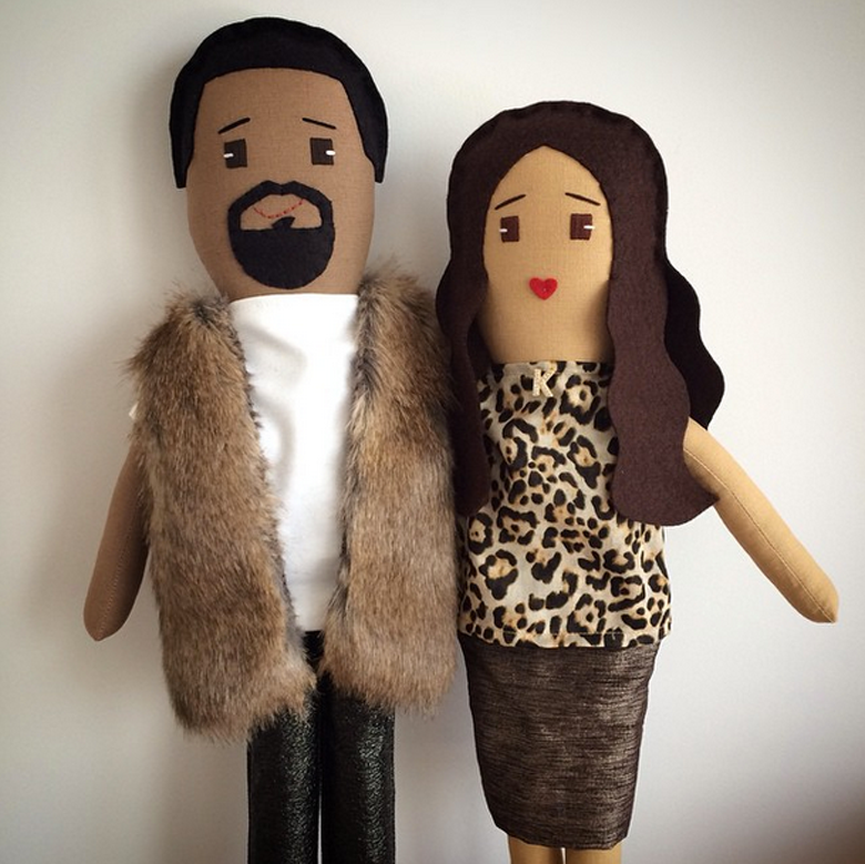 North West Has Dolls of Kim Kardashian & Kanye West | Celebrity - Tay FM