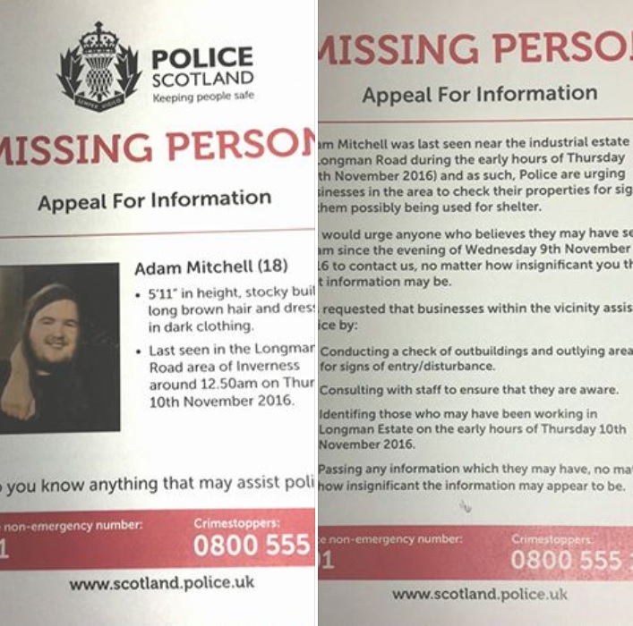 Leaflets and posters issued in Inverness in a bid to trace teen | News ...