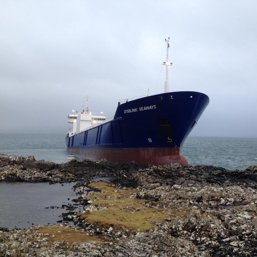 Bid To Free Grounded Container Ship On Scottish Coast | News - undefined