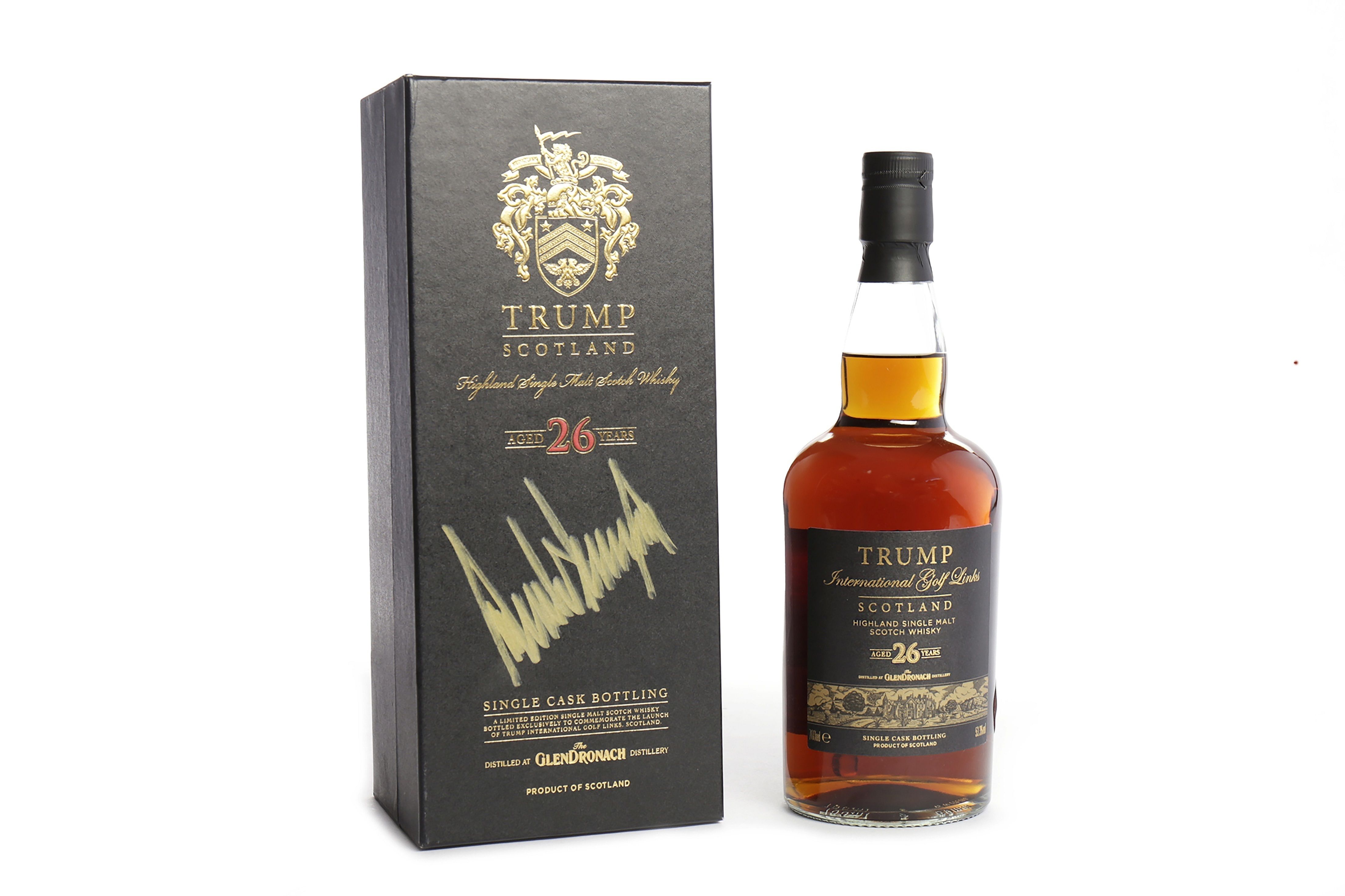 Bottle of whisky signed by Donald Trump set to sell for £2,500 at ...